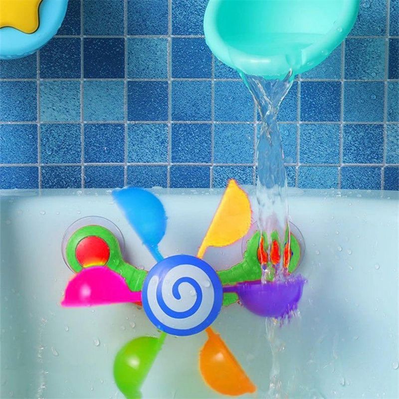 Jual Mainan Air Mandi Anak Fun Water Play Windmill Spinner Suction Baby ...