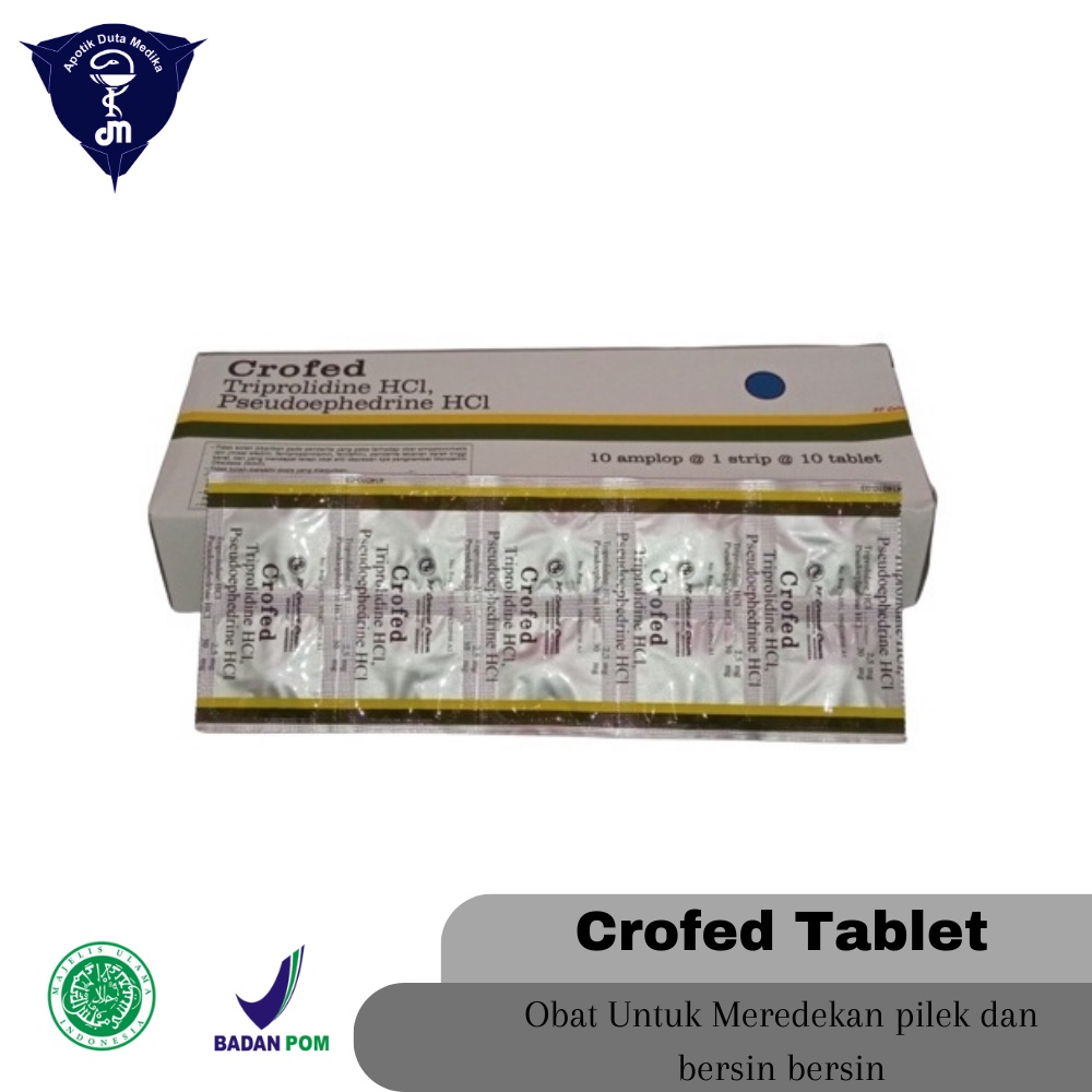 Jual CROFED 10 TABLET MENGATASI PILEK ALERGI DEWASA FLU DEWASA | Shopee ...