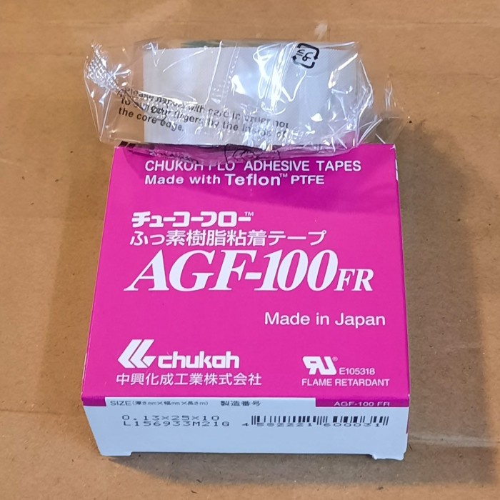 Jual Isol Teflon Tape Chukoh Agf 100 Fr-Isolasi Tahan Panas 0.13 X 25 Mm X 10 M | Shopee Indonesia