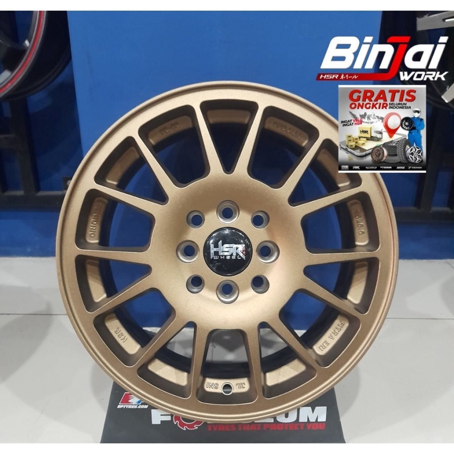 Jual Velg Racing ring 15 Buat Brio Jazz Sigra Pelek HSR Tipe FE02 Bronze - Pelek R15 Rally Look ...