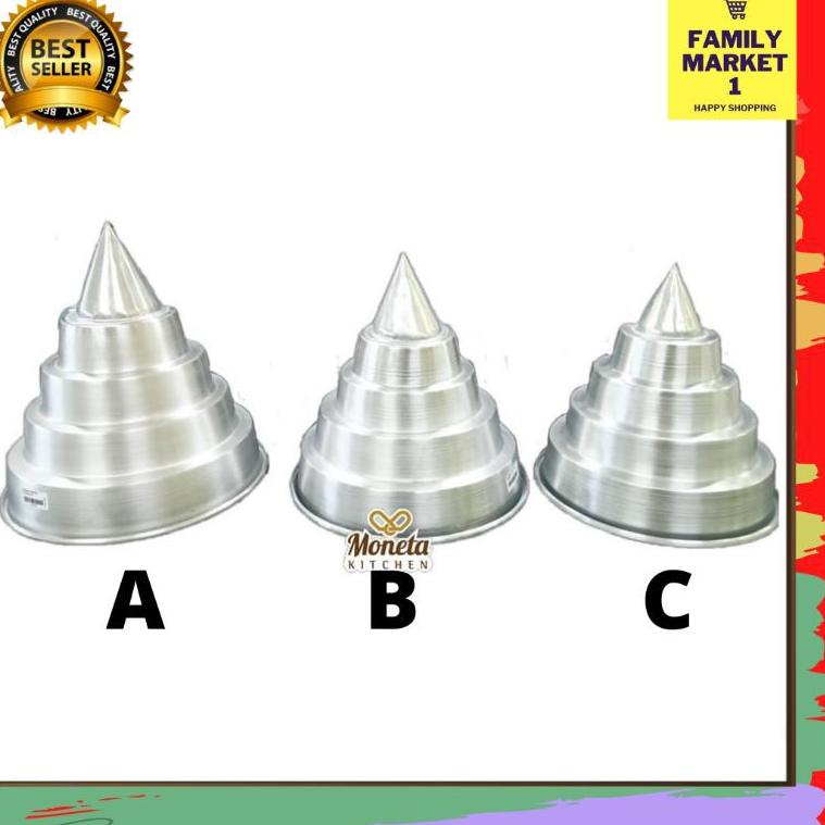 Jual BERKAH SHOPEE⚡ DAPAT MINI GOLD Cetakan Nasi Tumpeng Susun Model ...