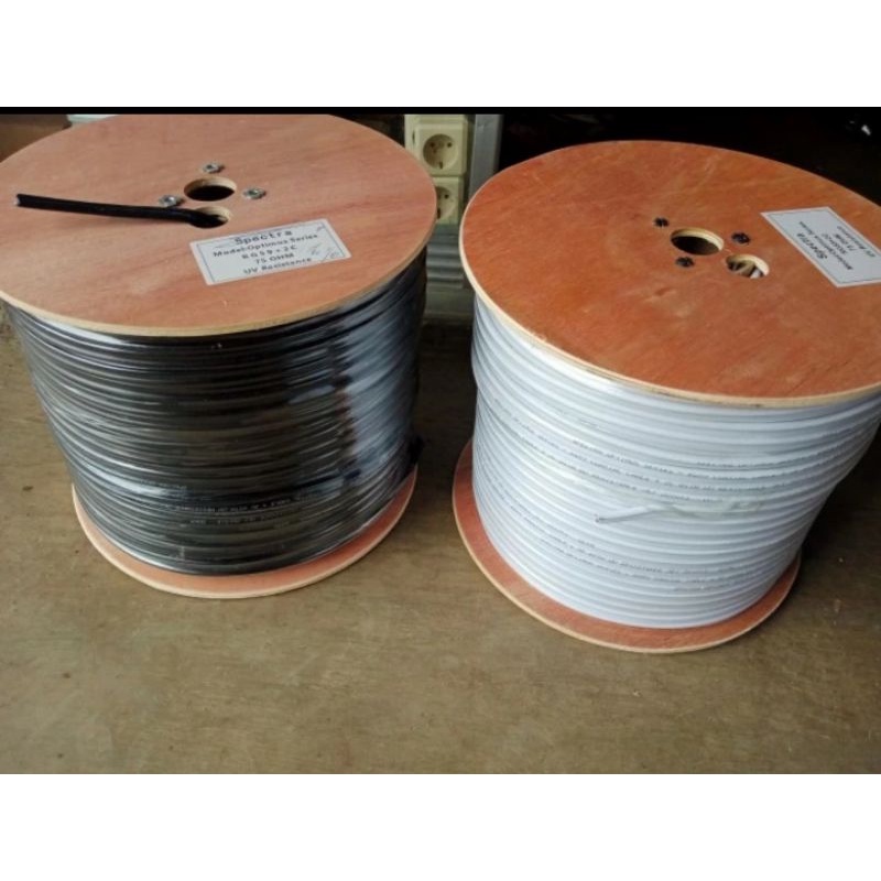Jual KABEL CCTV RG6 & RG59+2C COAXIAL CABLE PERMETER(HITAM - PUTIH ...