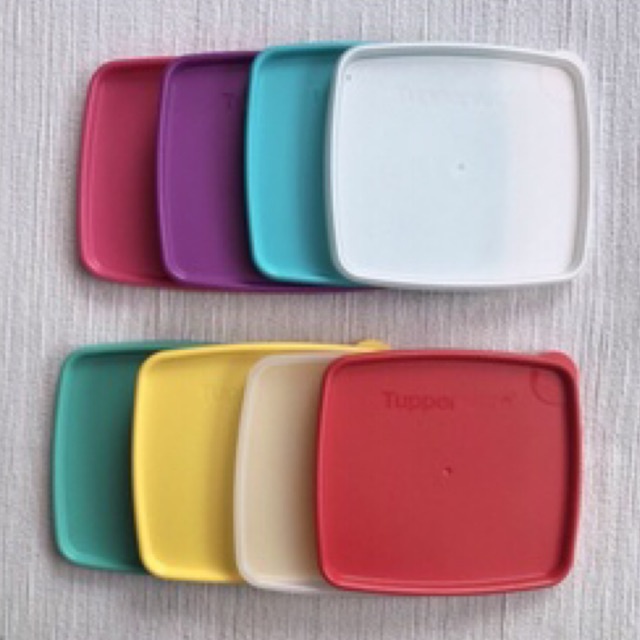 Jual sale! Tutup Tupperware Square Round / Seal Square Round Jadul ...