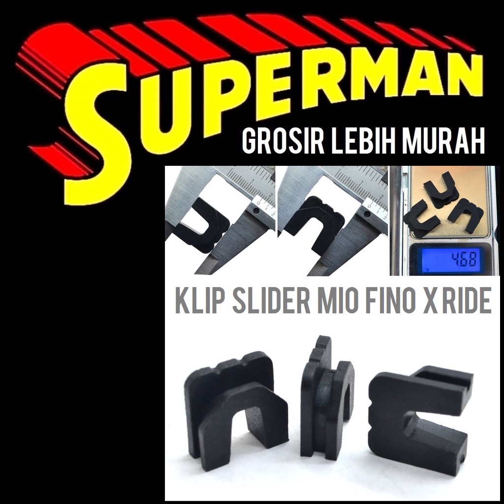 Jual KLIP SLIDER MIO SET 3 PCS fino xride slide tutup rumah roller ...