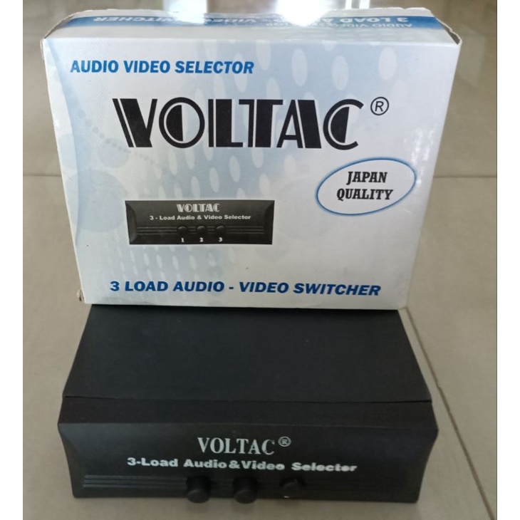 Jual AV SELEKTOR VOLTAC , 3 LOAD AUDIO - VIDEO SWITCHER ( KUALITAS BAGUS) | Shopee Indonesia