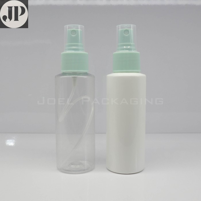 Jual BOTOL RF 100ML SPRAY CYANPLASTIK PUTIH BENING CLEAR SEMPROT 100 ML ...