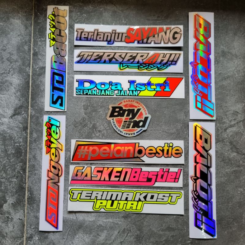 Jual STICKER Stiker STD NGEYEL PELAN BESTIE DOA ISTRI SEPANJANG JALAN ...