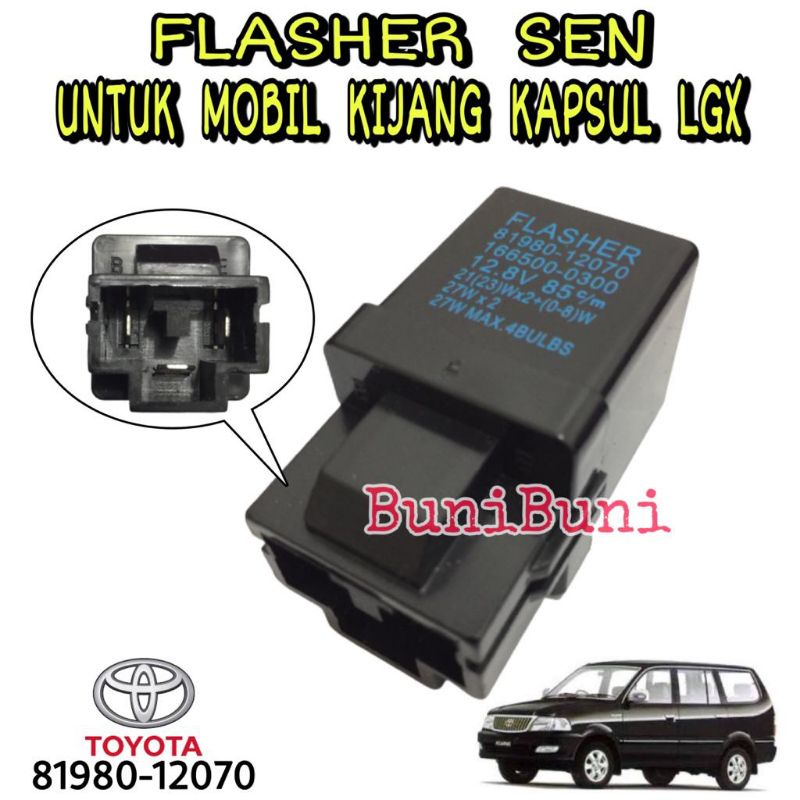 Jual FLASHER / Flaser Otomatis Sen Untuk Mobil Toyota KIJANG KAPSUL LGX 7K / EFI | Shopee Indonesia