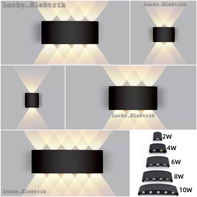 Jual Lampu Dinding Taman Minimalis Outdoor 2.Arah 2W 4W 6W 8W 10W / LED ...