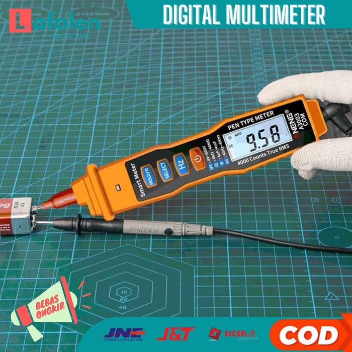 Jual TESPEN LISTRIK MULTIMETER DIGITAL TEST PEN LCD AC DC MULTIFUNGSI ...