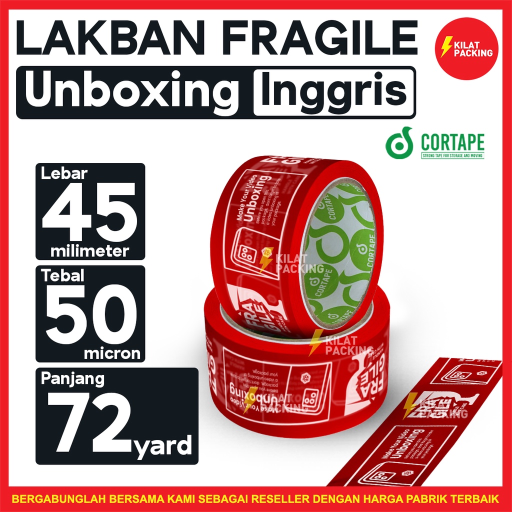 Jual LAKBAN FRAGILE WITH VIDEO UNBOXING BHS INGGRIS / LAKBAN MUDAH ...