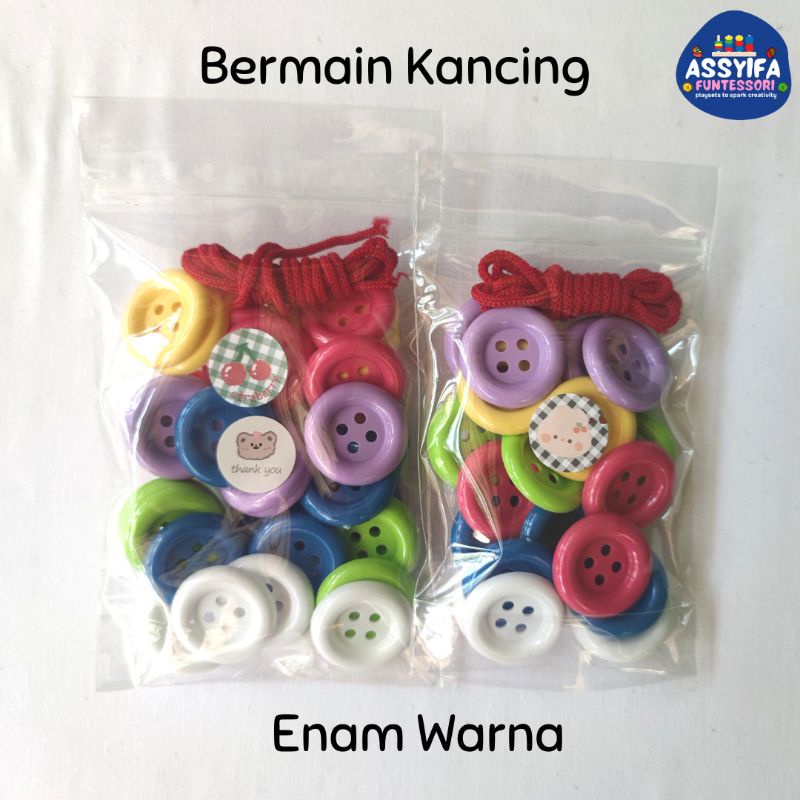 Jual Bermain Kancing Montessori / Meronce Kancing / Berhitung Kancing ...