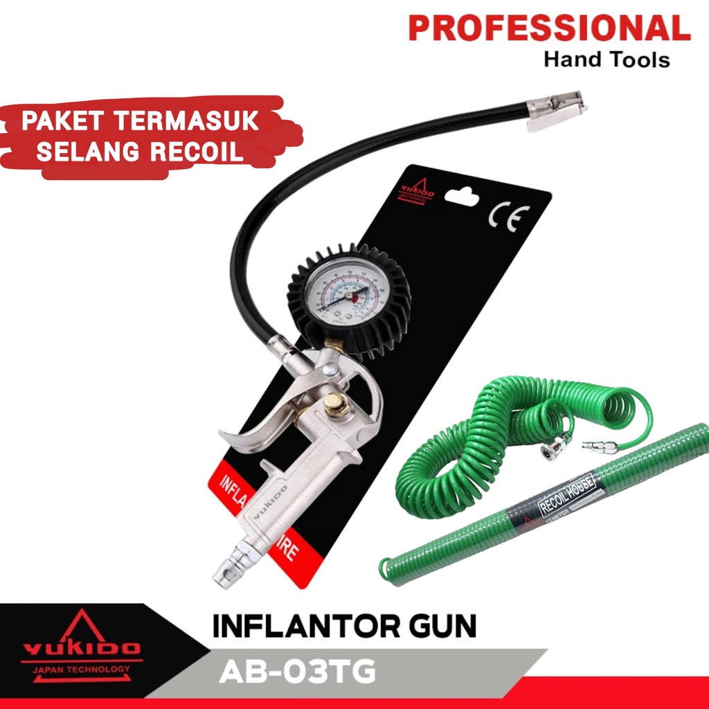 Jual Yukido Paket Perlengkapan Bengkel ALAT ISI ANGIN BAN TIRE INFLATOR ...