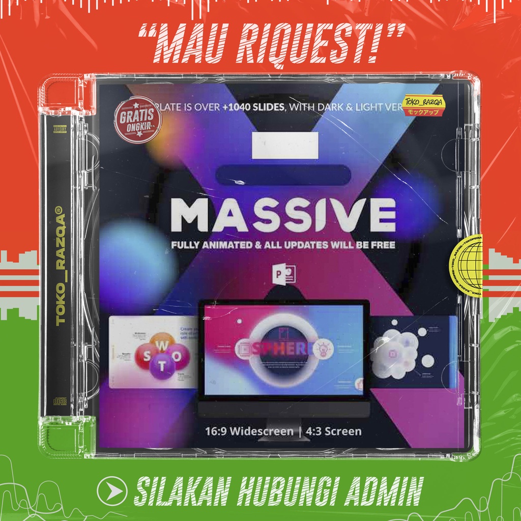 Jual MASSIVE X PRESENTATION TEMPLATE FULLY ANIMATED + BONUS PPTX ...