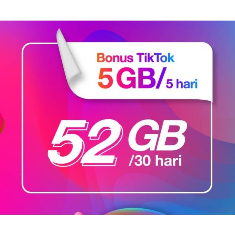 Jual Kuota Tri 52GB Unlimited Youtube / Viu 52 GB 22GB 30 Hari 24Jam Injek Terlaris Langsung ...