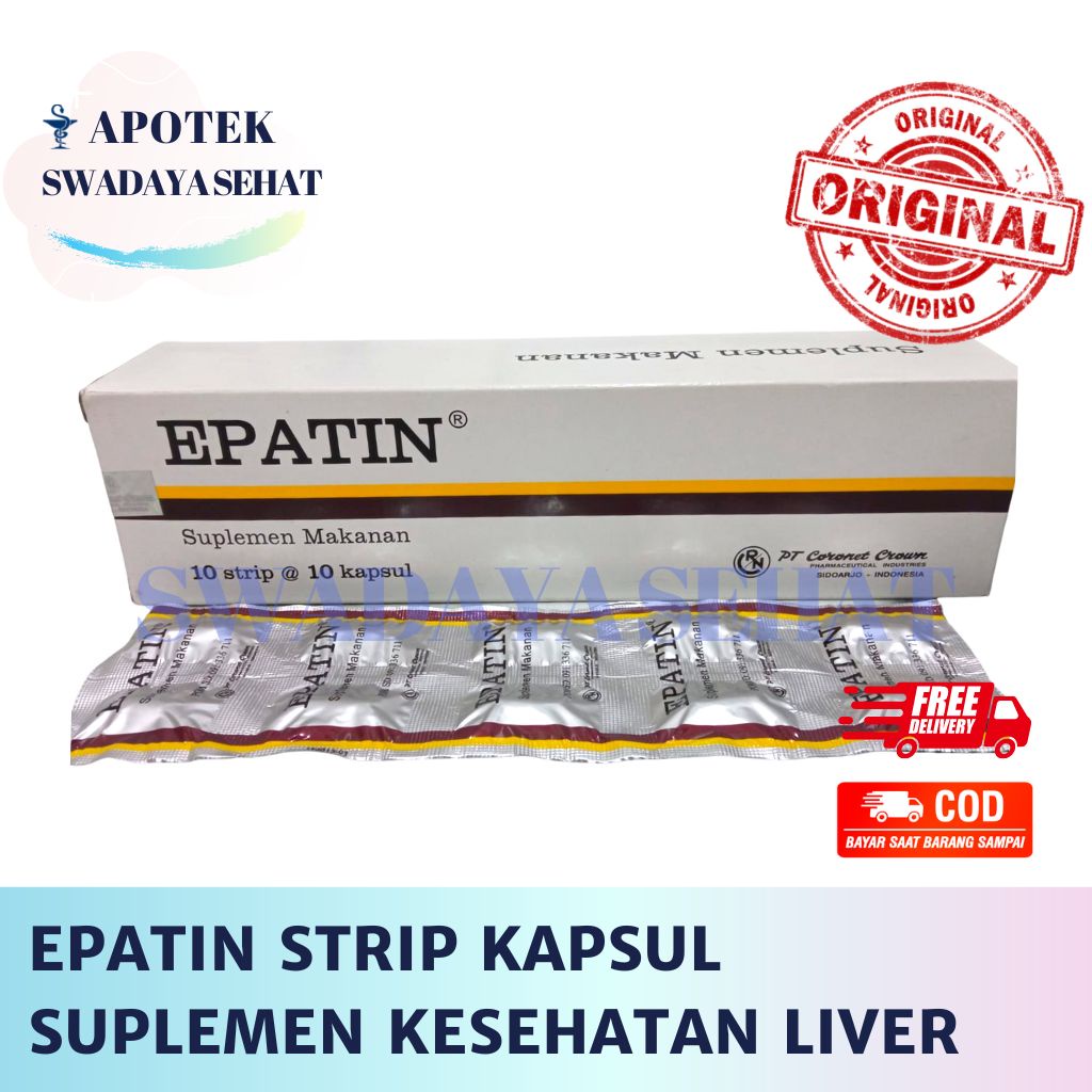Jual EPATIN STRIP Kapsul - Suplemen Multivitamin Kesehatan Fungsi Liver ...