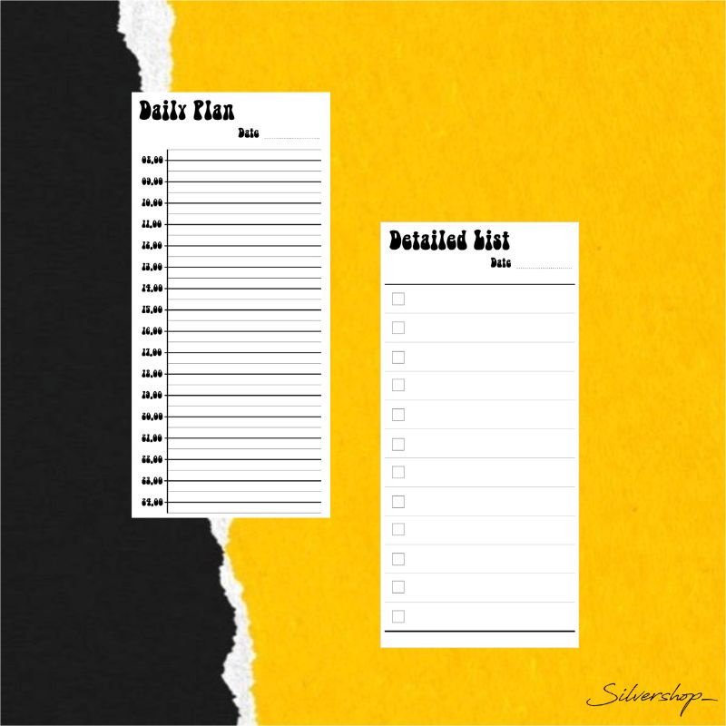 Jual Plan | Daily Plan | Detailed List (20pcs) | Shopee Indonesia