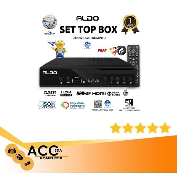Jual SET TOP BOX ALDO TV BOX DIGITAL | Shopee Indonesia