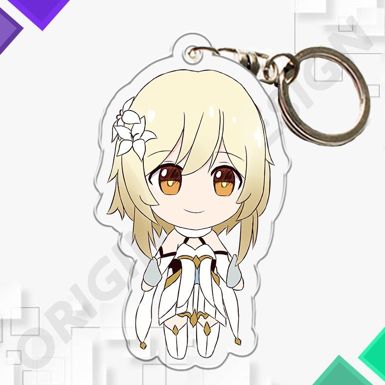 Jual Gantungan kunci Genshin impact Lumine | Shopee Indonesia
