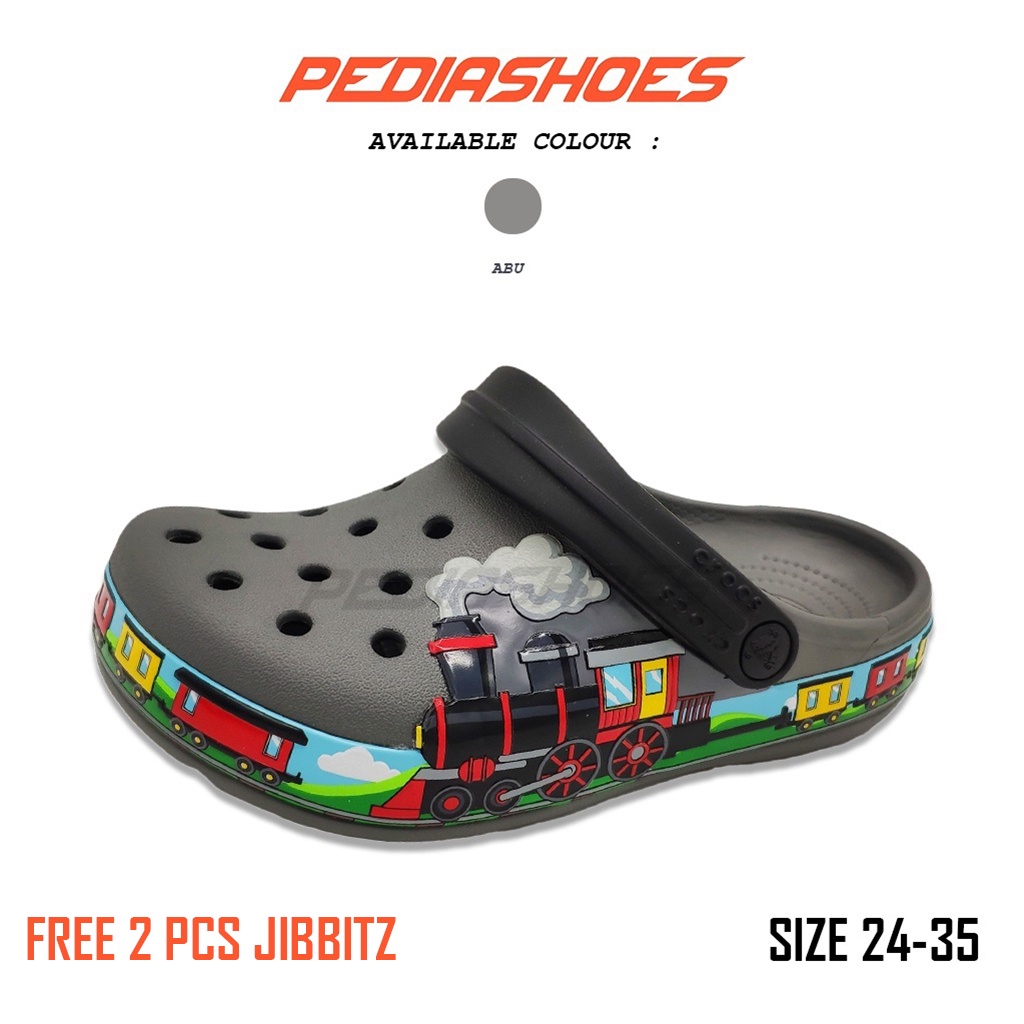 Jual Crocs Fun Lab Train LED Kids Crocs Anak Cowo Sandal Anak Sandal ...