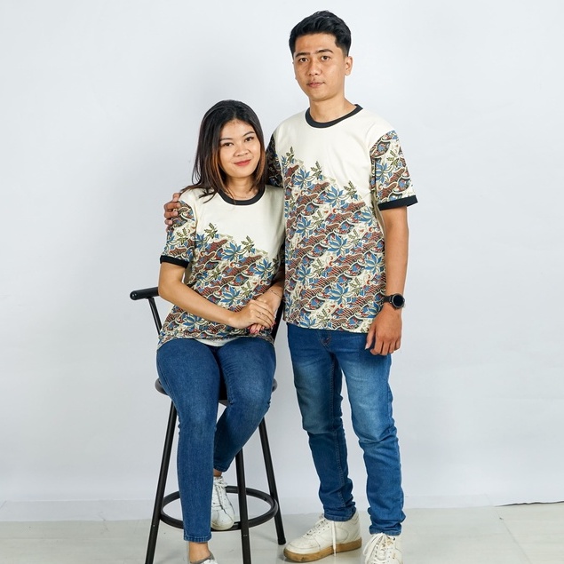 Jual KLAMBEN Kaos Oblong Couple Dewasa Etnic Unisex Lereng Sekar | Shopee Indonesia