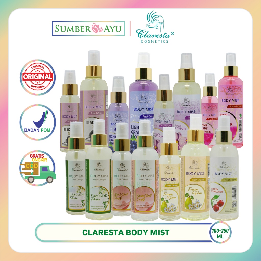 Jual Claresta Body Mist 100 ml | Shopee Indonesia