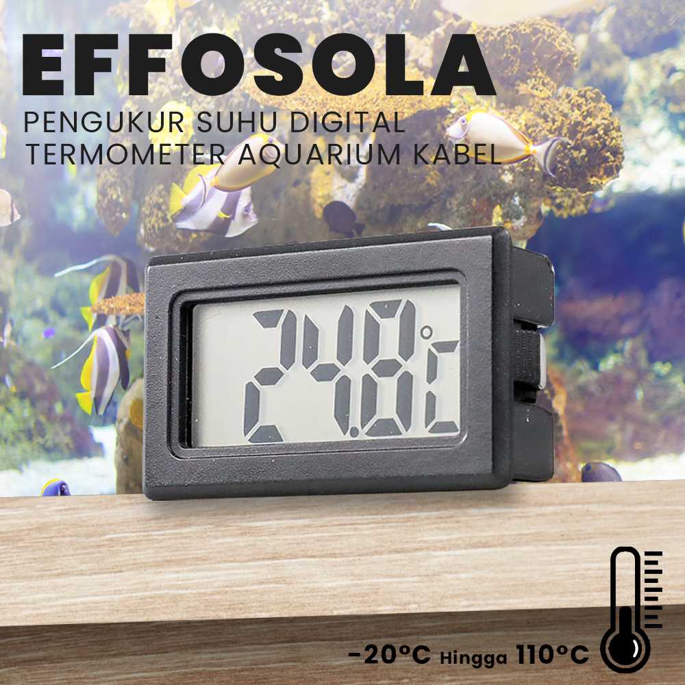 Jual TERMOMETER Digital Thermometer air ruangan aquarium laboratorium ...