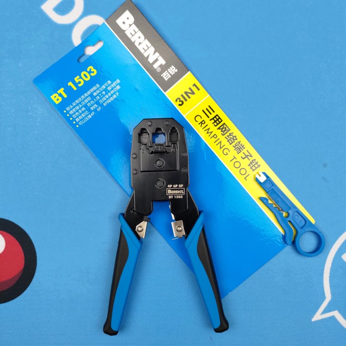 Jual Tang Crimping Crimping Tools 3in1 ORIGINAL BERENT | Shopee Indonesia