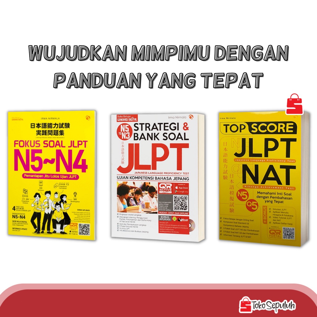 Jual BUKU TES JLPT & NAT - TOP SCORE JLPT-N5 & NAT-Q5 MEMAHAMI INTI ...