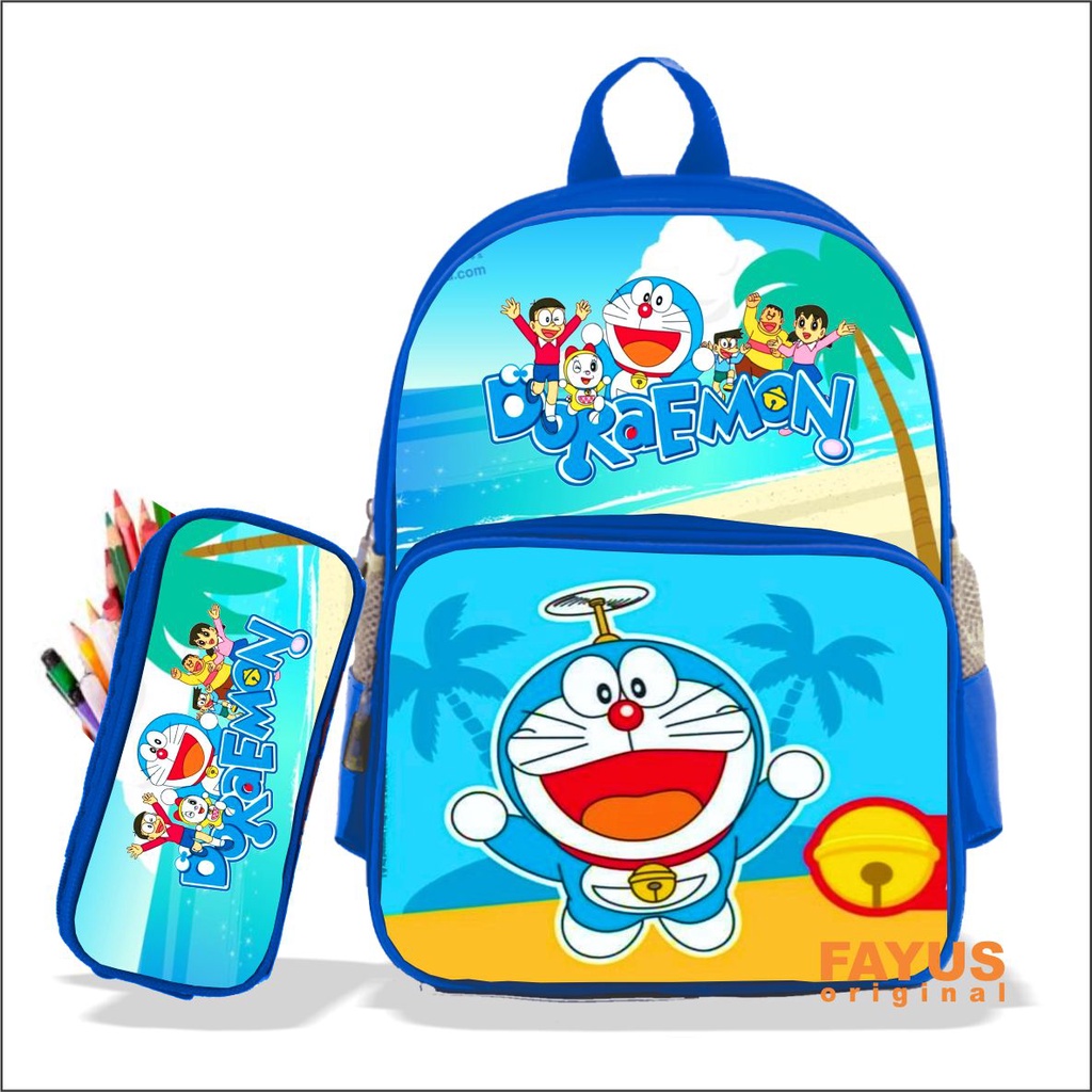 Jual Tas sekolah anak ransel karakter DORAEMON terbaru 2024 murah SD TK ...