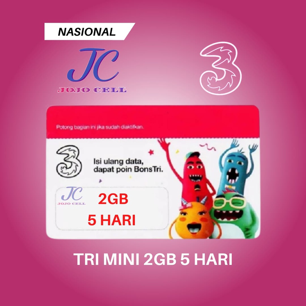 Jual VOUCHER THREE MINI 1GB ( 2GB 5HARI ) HANYA BERLAKU DIJABAR-JATENG | Shopee Indonesia