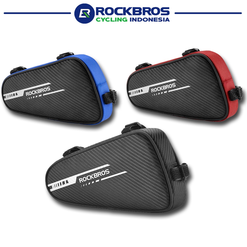 Jual ROCKBROS B75 Tas Frame Sepeda Triangle Bicycle Bag Reflective Bike ...