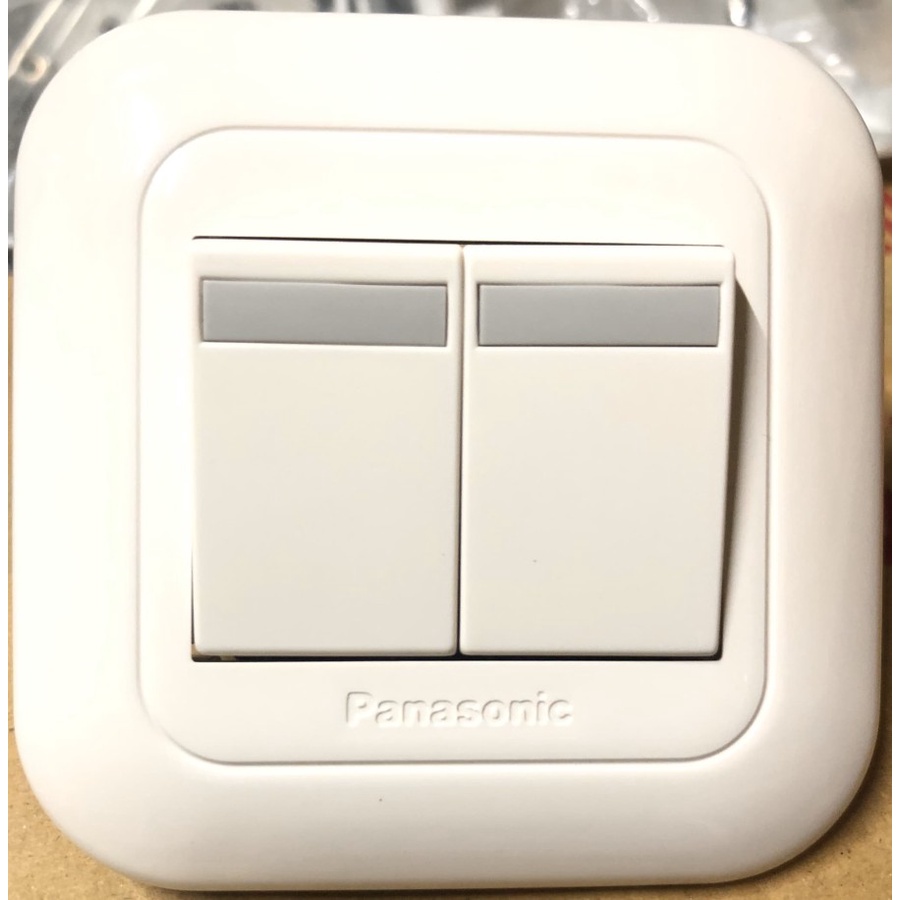 Jual SAKLAR HOTEL SERI DOUBLE PANASONIC + FRAME SET INBOW | Shopee ...