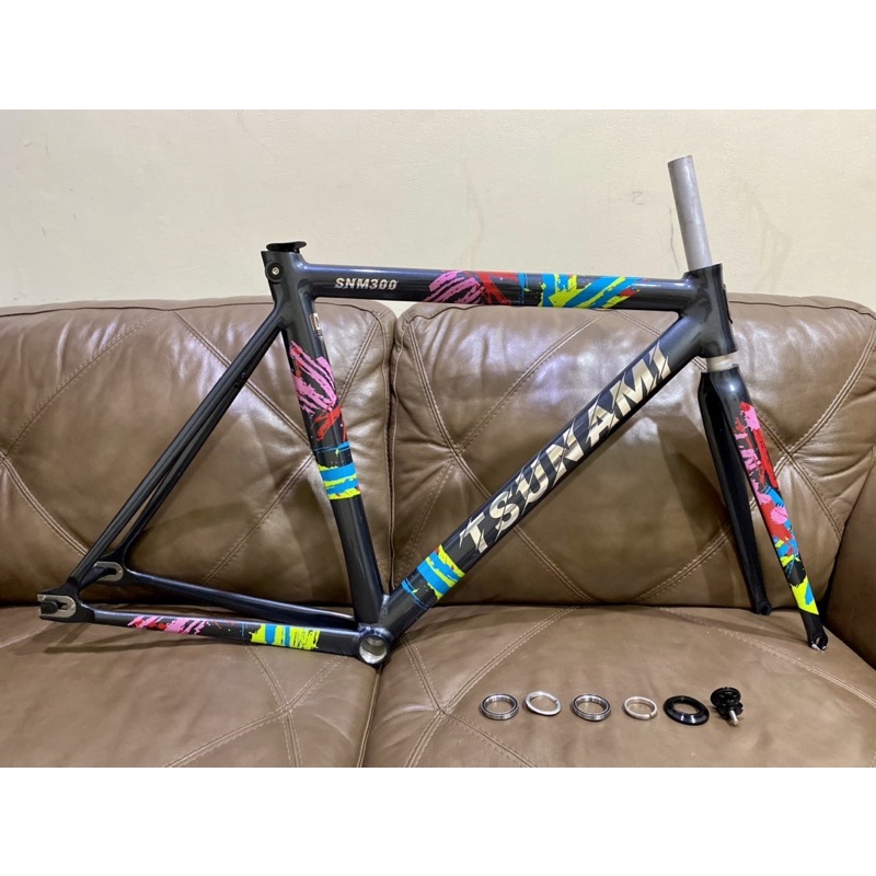 Jual Frameset Sepeda Fixie TSUNAMI SNM300 New Model 2022 Warna Grey dan ...