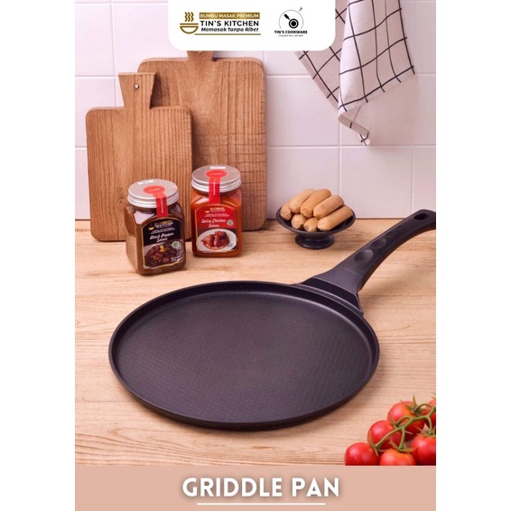 Jual Griddle Pan/pizza pan/cookware/Tin's Cookware/alat masak | Shopee ...