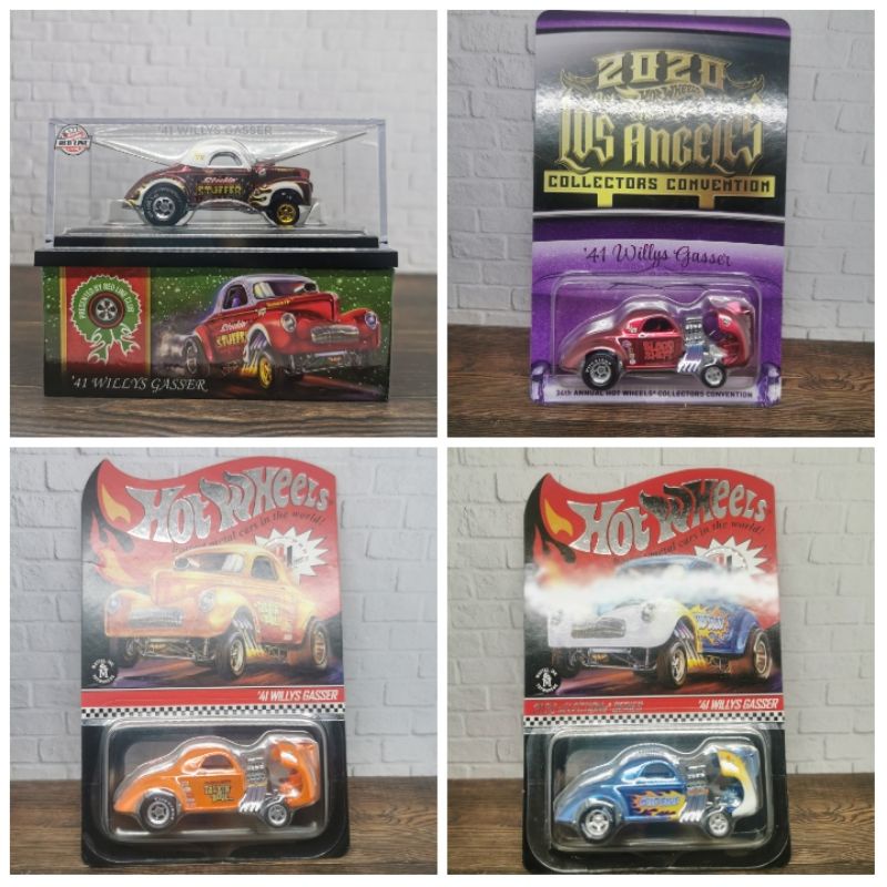 Jual Diecast Hot Wheels 41 WILLYS GASSER Wild Blue RLC Red Line Club Holiday Christmas LA ...