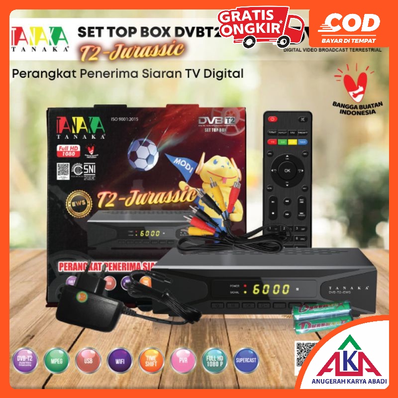 Jual Set Top Box TANAKA T2 Jurassic / T2 New / T2 V1 STB DVB T2 ...