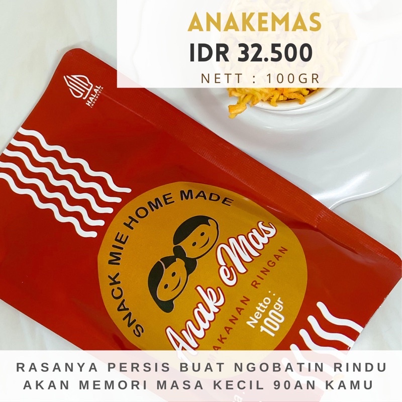 Jual AnakEmas Anak Mas Cemilan Jadul Snack Jadoel | Shopee Indonesia