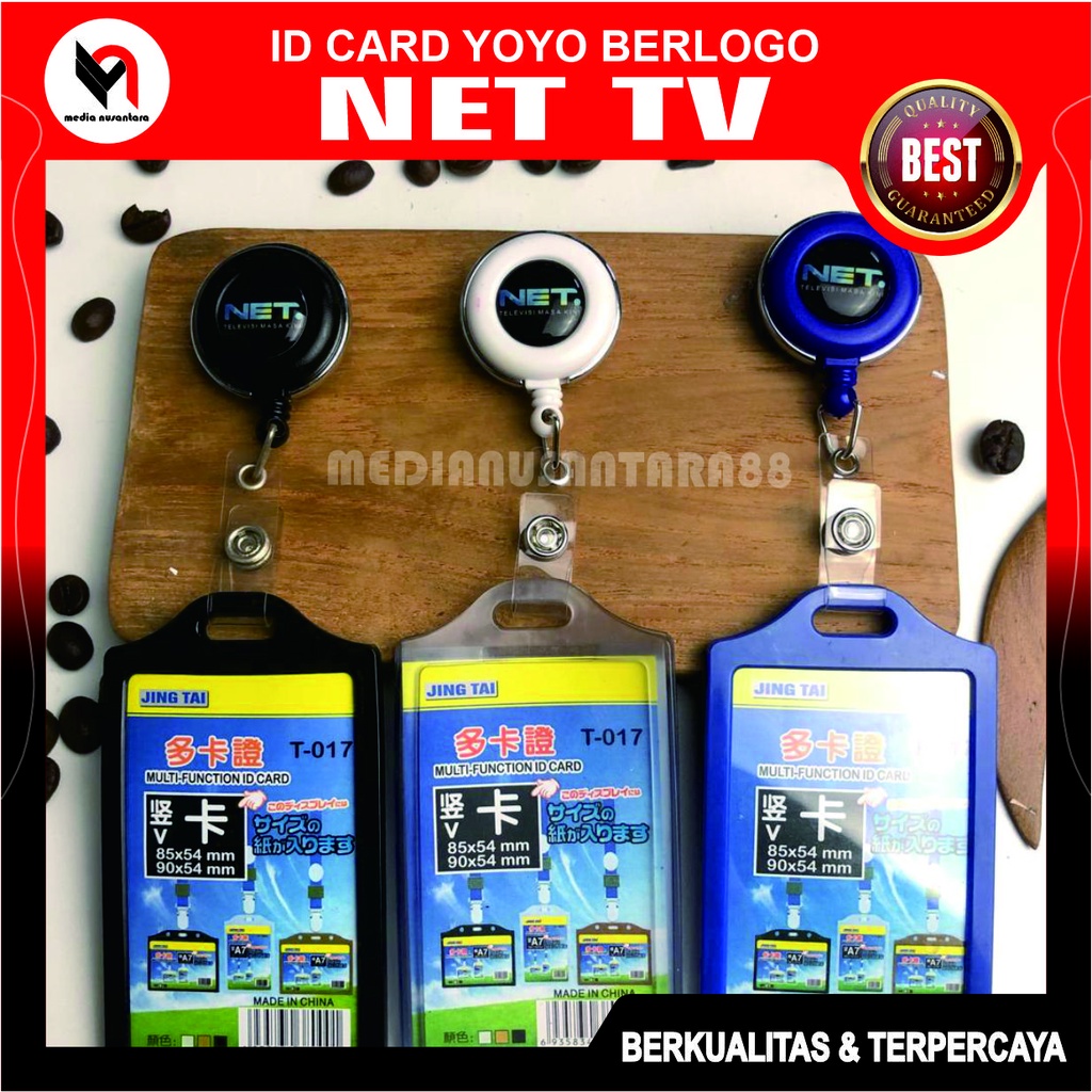 Jual NET TV Name Tag Yoyo ID Card Holder Logo | Shopee Indonesia