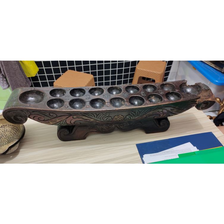 Jual Dakon / Congklak Kayu Kuno Jadul Antik | Shopee Indonesia