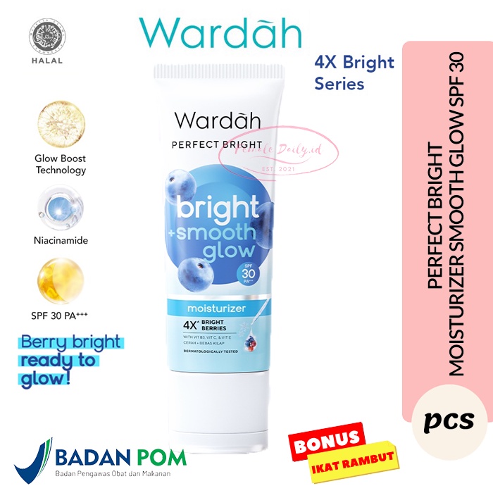 Jual WARDAH Perfect Bright Moisturizer Smooth&Glow SPF 30PA+++ | Shopee ...