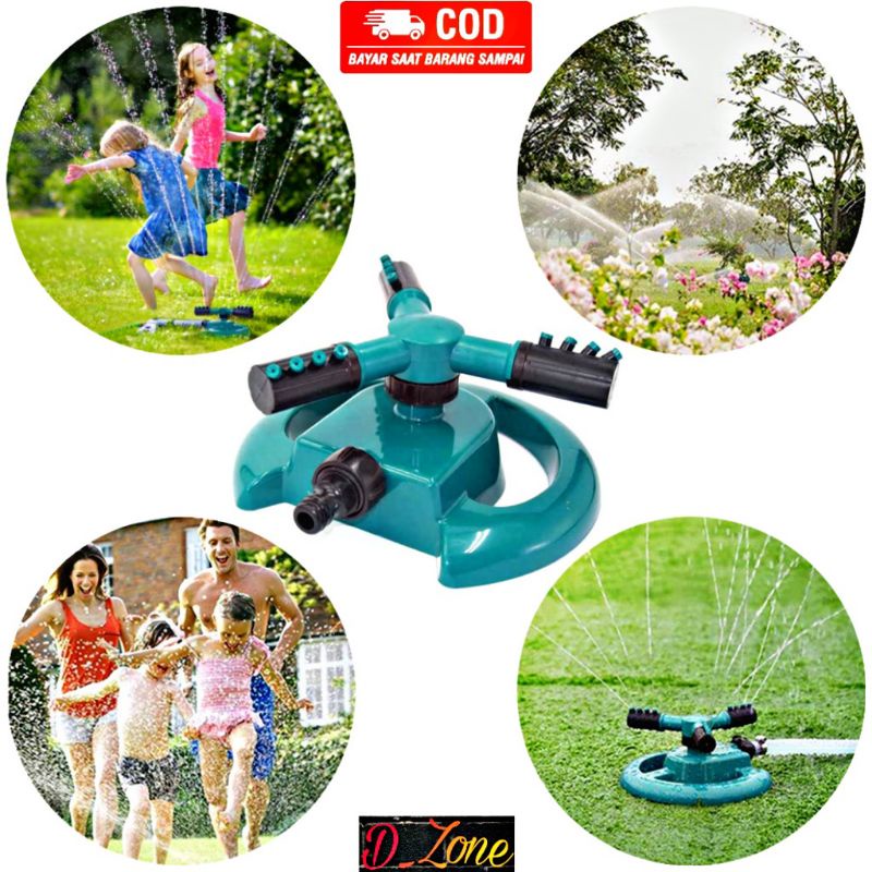 Jual Taffware Sprinkler Air Taman 360 Derajat 3 Head Alat Penyiram ...