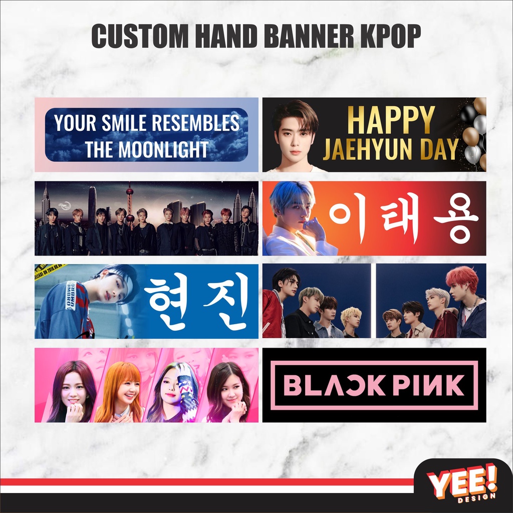 Jual CETAK CUSTOM HAND BANNER KPOP MURAH | Shopee Indonesia
