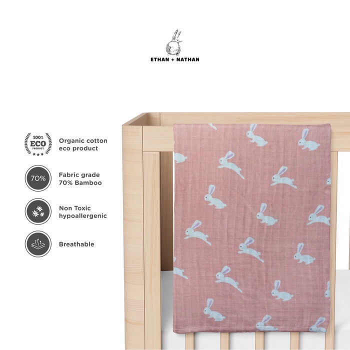 Jual Bedong Ethan+Nathan Pattern Baby Swaddle Bunny Hop | Shopee Indonesia