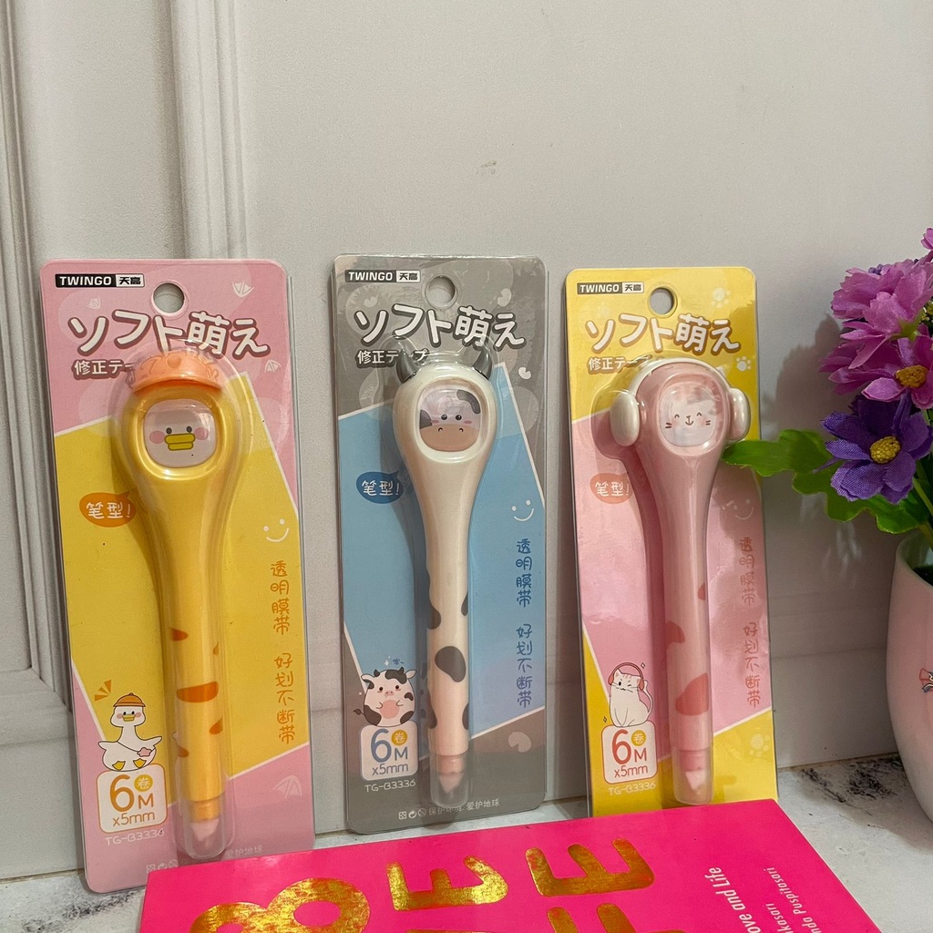Jual Correction tape tip-ex TWINGGO ZOO - koreksi tep tipeks kertas ...