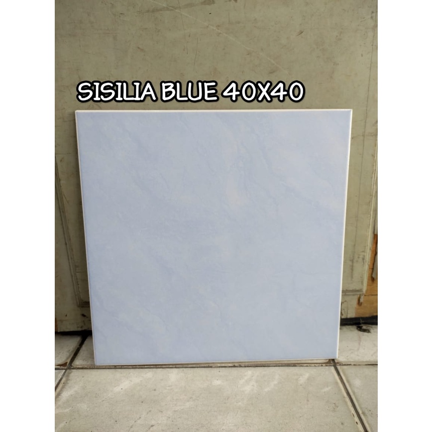 Jual Keramik Mulia 40x40 Sisilia Blue - Kilat | Shopee Indonesia
