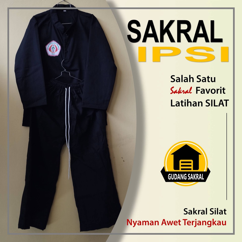 Jual Sakral IPSI / Baju Silat IPSI / Seragam Silat IPSI Latihan Logo ...