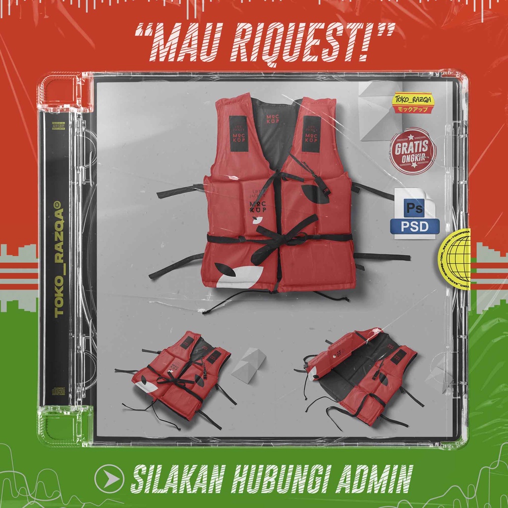 Jual Life Jacket Mockups MOCKUP | Shopee Indonesia