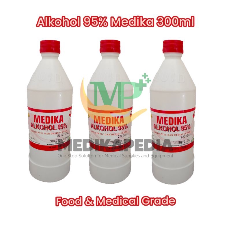 Jual Alkohol Medika 95% 300ml Antiseptik / Alcohol Medica Food ...