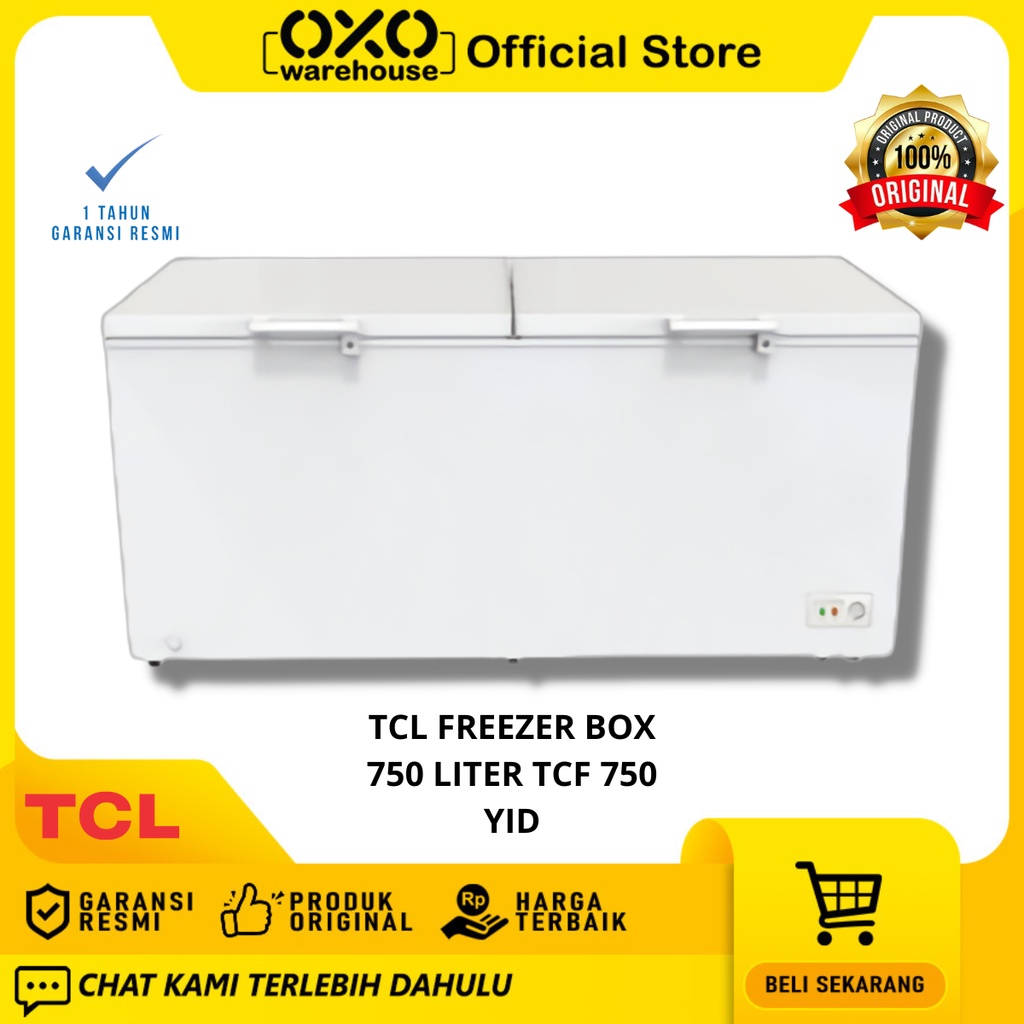 Jual TCL FREEZER BOX TCF 750 YID 750 LITER Low Watt Garansi Resmi | Shopee Indonesia